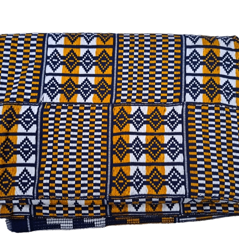 Ghana African Handwoven Kente Cloth / Fabric - Gem